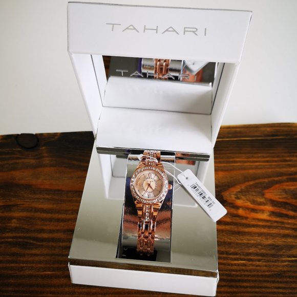 Tahari | Accessories | Tahari Womens Rose Gold Bling Rhinestones | Poshmark
